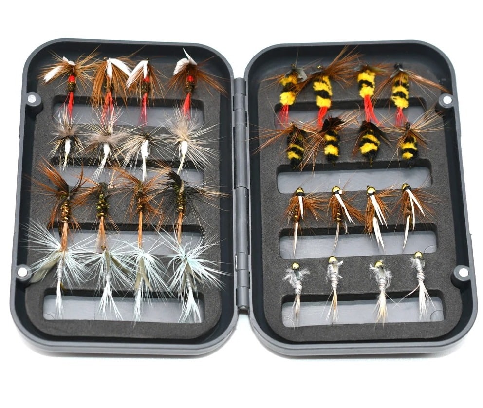 Fishing Sensei 32-Piece Fly Fishing Lures Set - Fishing Sensei